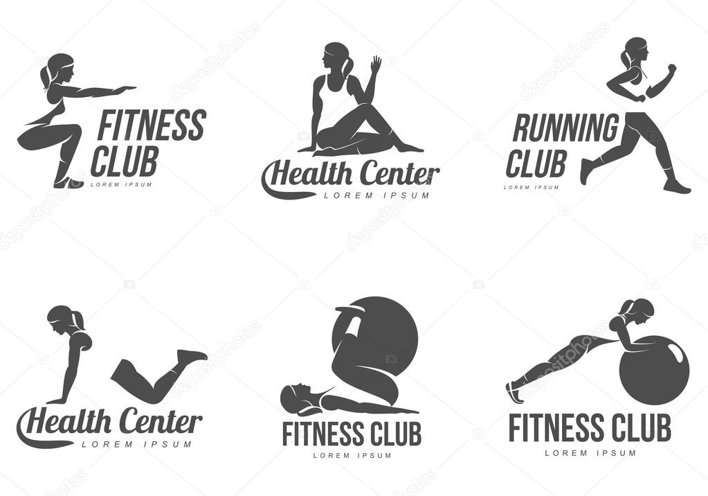 Aerobic workout logo — Stock Vector © samorodinov #116639878