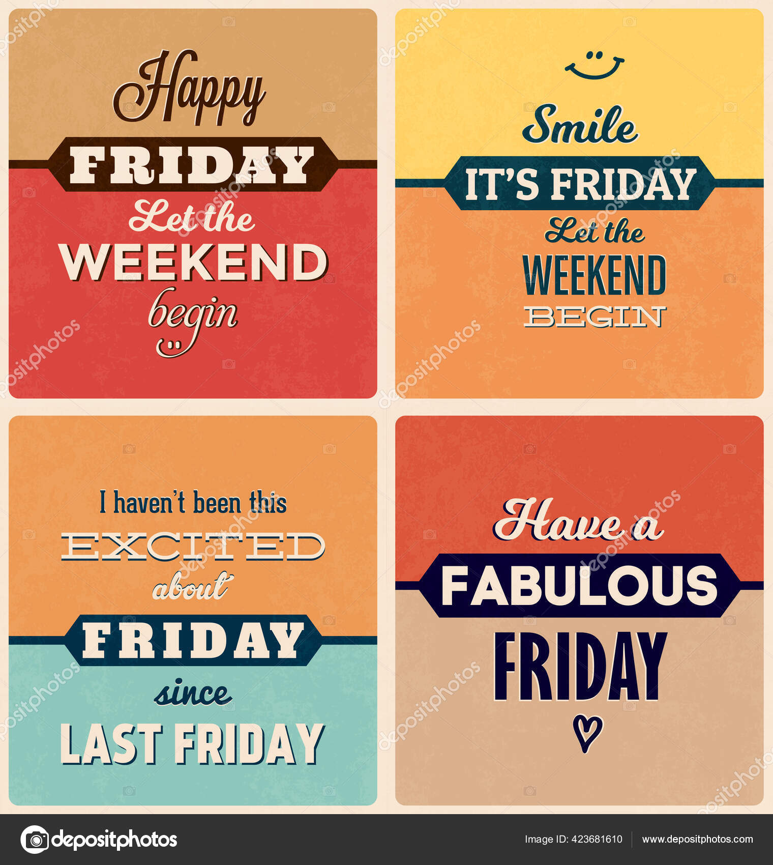 Glücklicher Freitag Vektor Illustration Stock-Vektorbild von ...