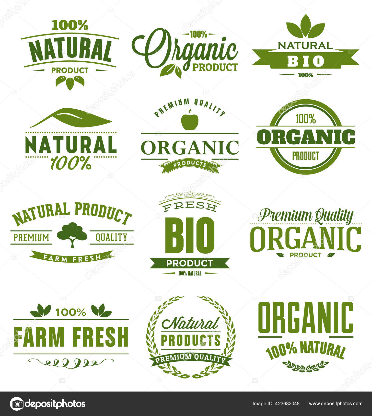 Set Labels Badges Vector Illustration Stock Vector by ©winkimages 423682048