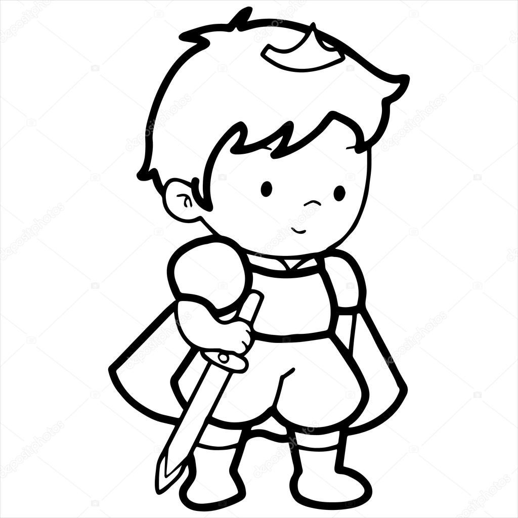 Fairy Tale Characters Clip Art Black And White