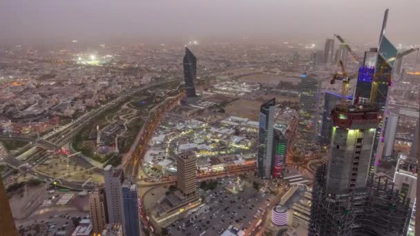 Kuwait City cityscape day to night timelapse is the capital of Kuwait ...