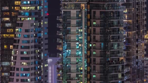 Windows High Rise Building Exterior Late Evening Glowing Blinking ...