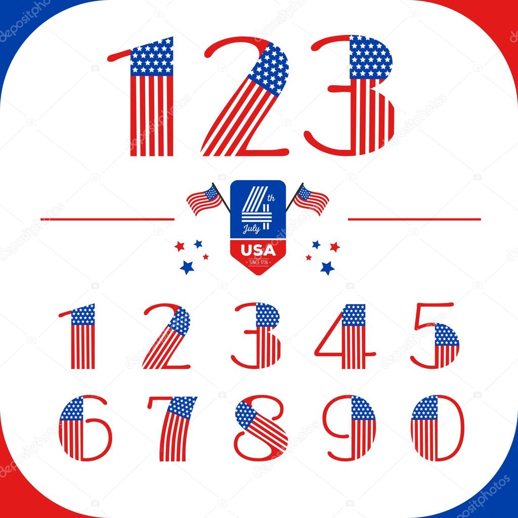 Letters set in USA style Stock Vector Image by ©vyshnevskyy #113574500