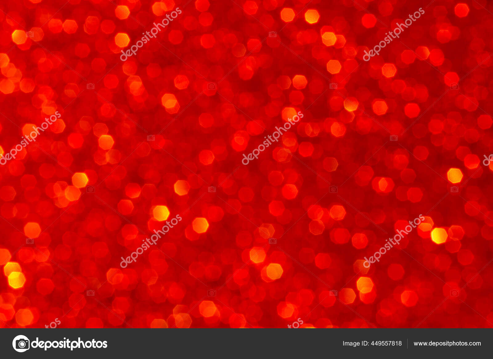 Abstract Red Gold Glitter Lights Background Circle Blurred Bokeh ...