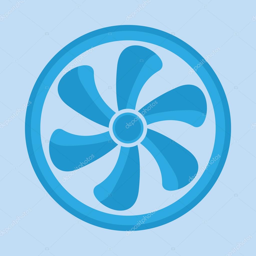 Blue Ventilator symbol Stock Vector Image by ©4zeva #119170940