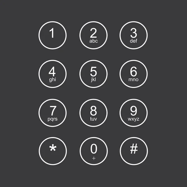 Phone keypad Vector Art Stock Images | Depositphotos