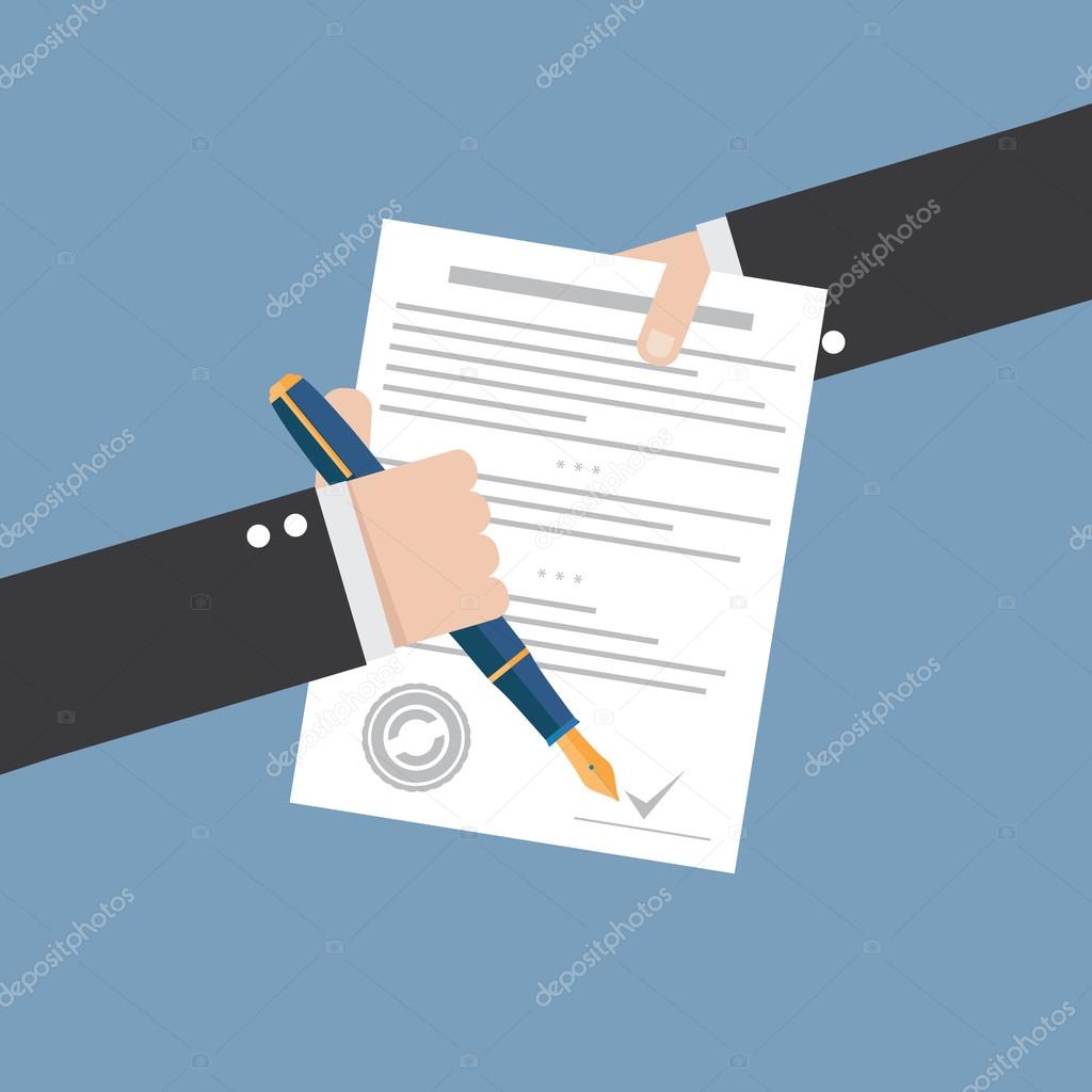 Agreement icon contract — Stock Vector © 4zeva #61121081