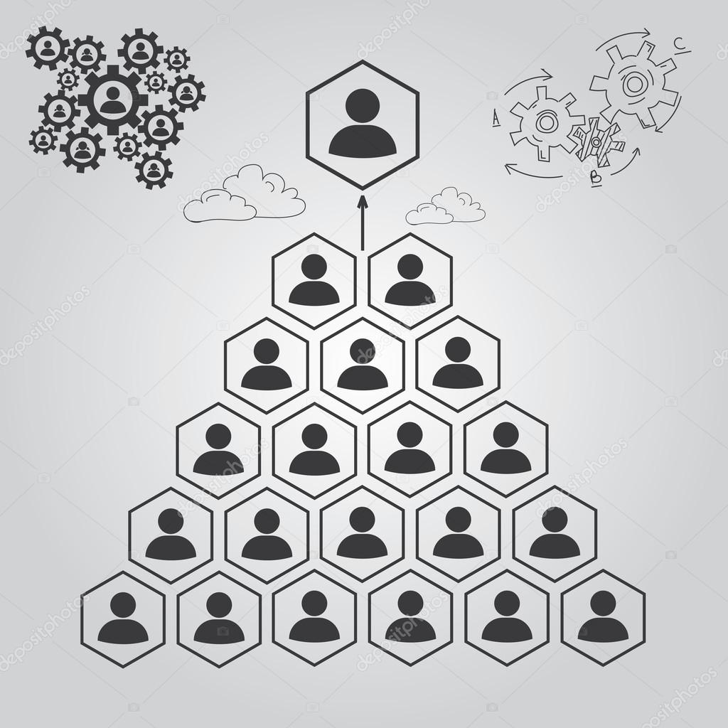 Levels of management Stock Vector Image by ©4zeva #63290541