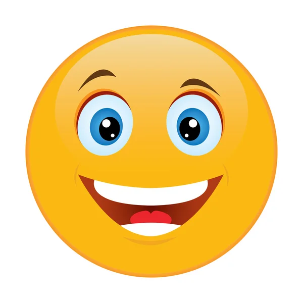 grand sourire émoticône — Image vectorielle yayayoyo © #12221489