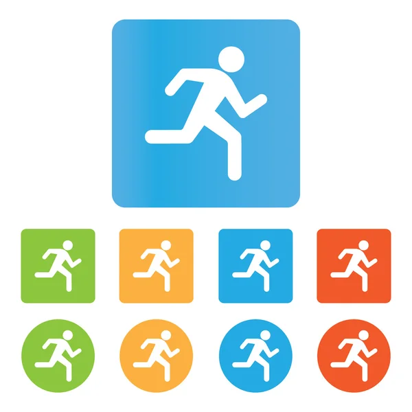 Running Man Icon Sign Seamless Pattern Gray Background Vector ...