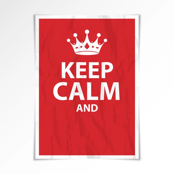 Keep calm poster — Stock Vector © 4zeva #72038559
