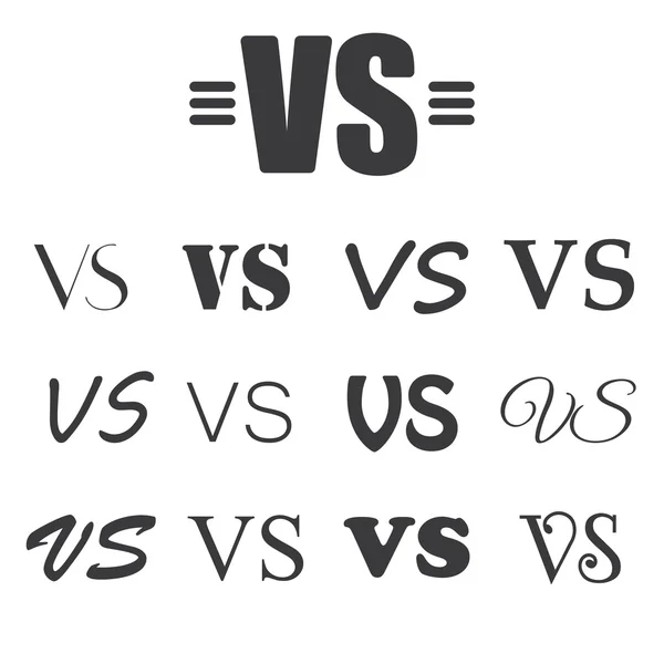 Versus logo imágenes de stock de arte vectorial | Depositphotos