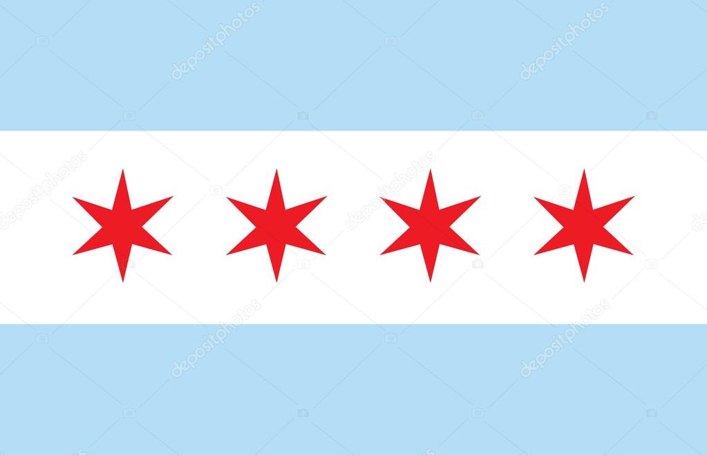 Chicago Flag Background
