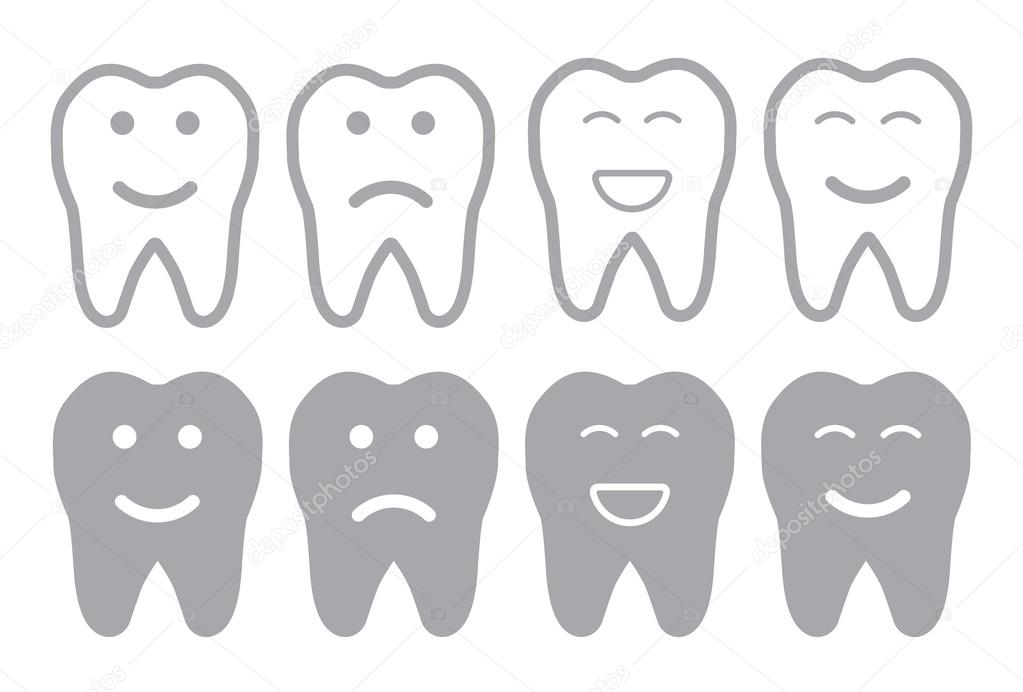 Tooth smile icons Stock Vector by ©4zeva 76756375