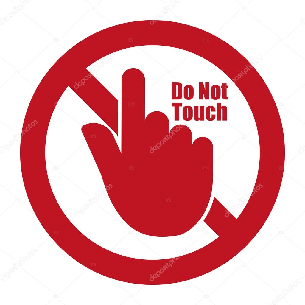 Do Not Touch — Stock Vector © 4zeva 93318782