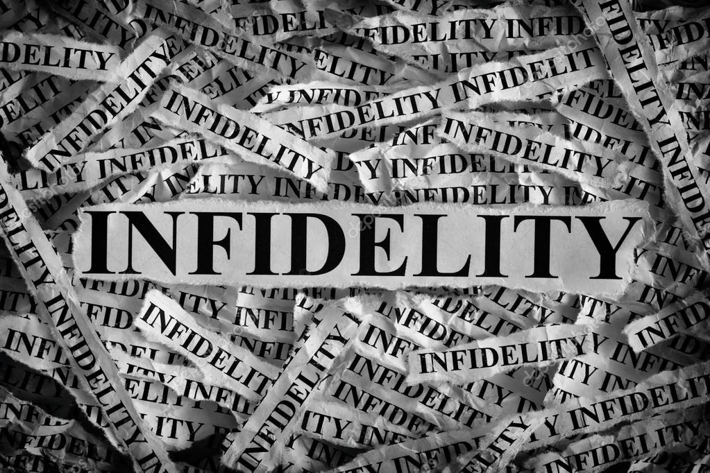 Torn pieces of paper with the word Infidelity Stock Photo by ...
