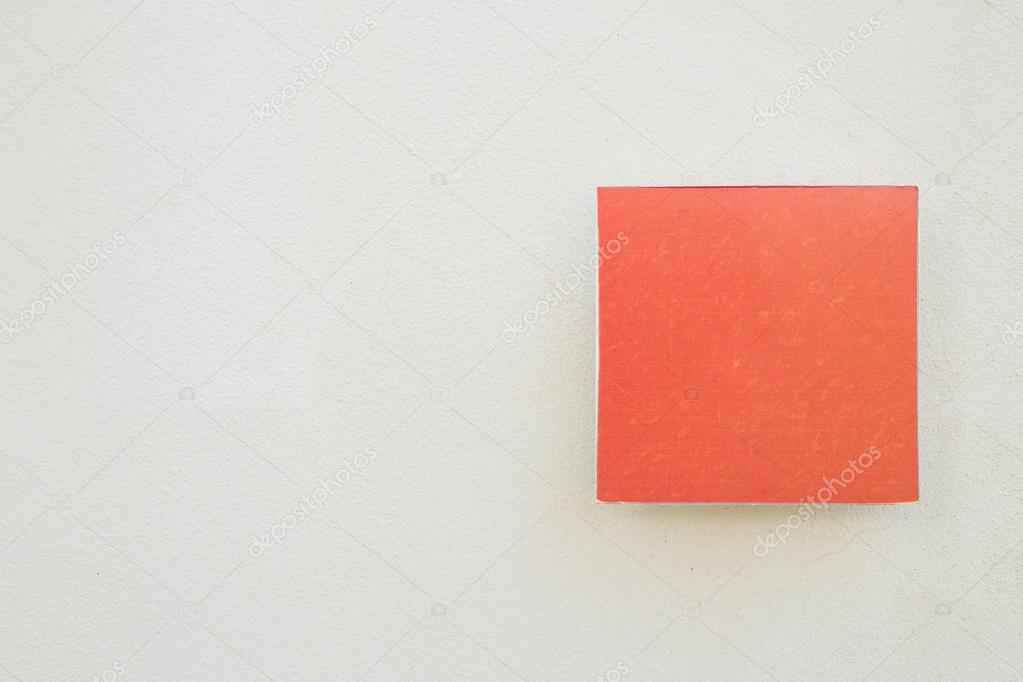 Red label on concreat Wall Background — Stock Photo © papound #65638267