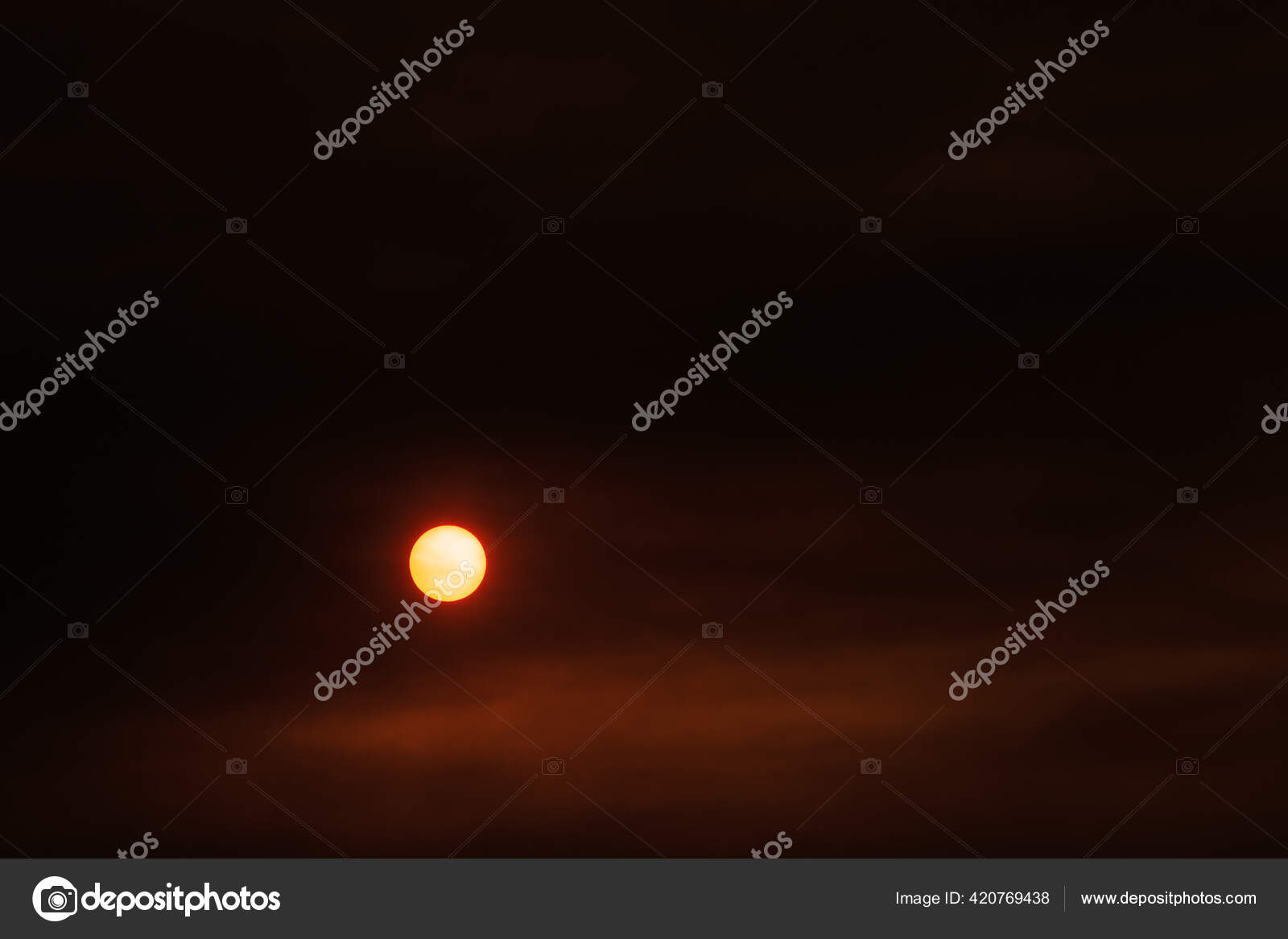 Summer Sunset Dramatic Clouds — Stock Photo © dianarui #420769438