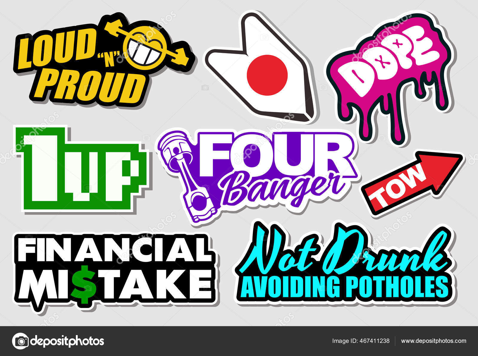 Jdm Stickers Vector