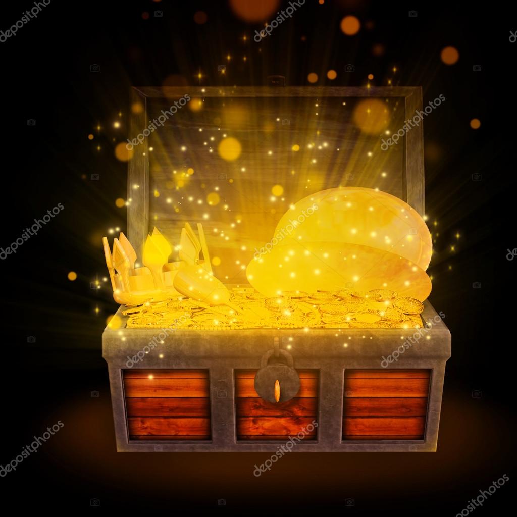 Magical treasure chest Stock Photo by ©mentona 61588007