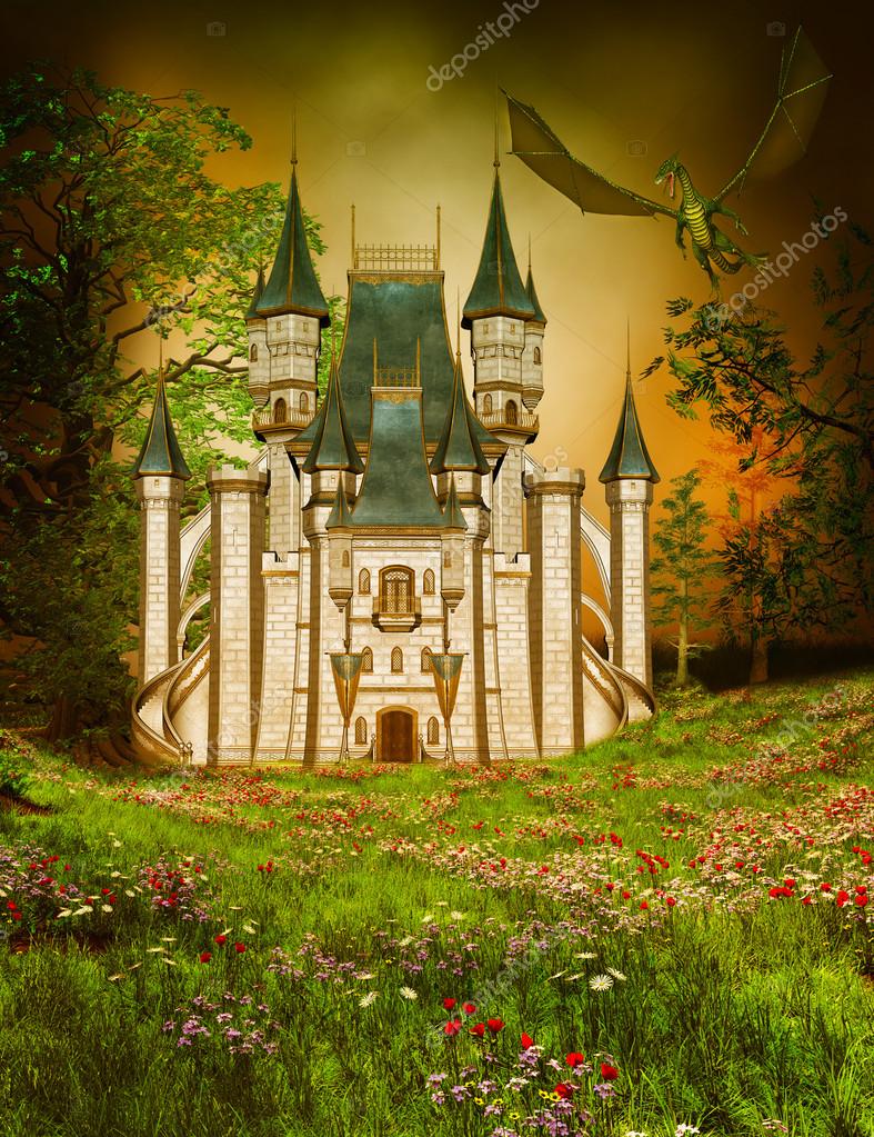 Magical Castle Background