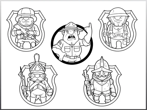 ᐈ Soldiers outline stock images, Royalty Free soldier outline vectors ...