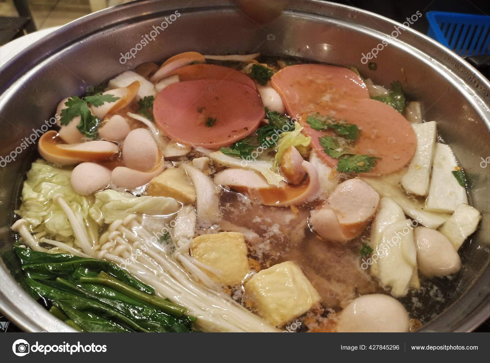 Hot Pot Vegetables — Stock Photo © bonnyboonyarak #427845296