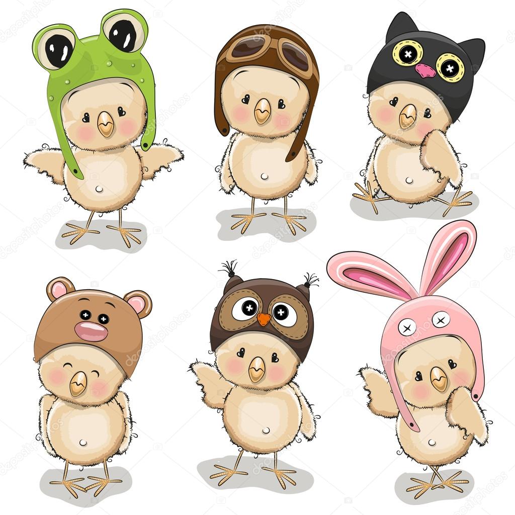 Six cute chicks Stock Vector Image by ©Reginast777 #101156944