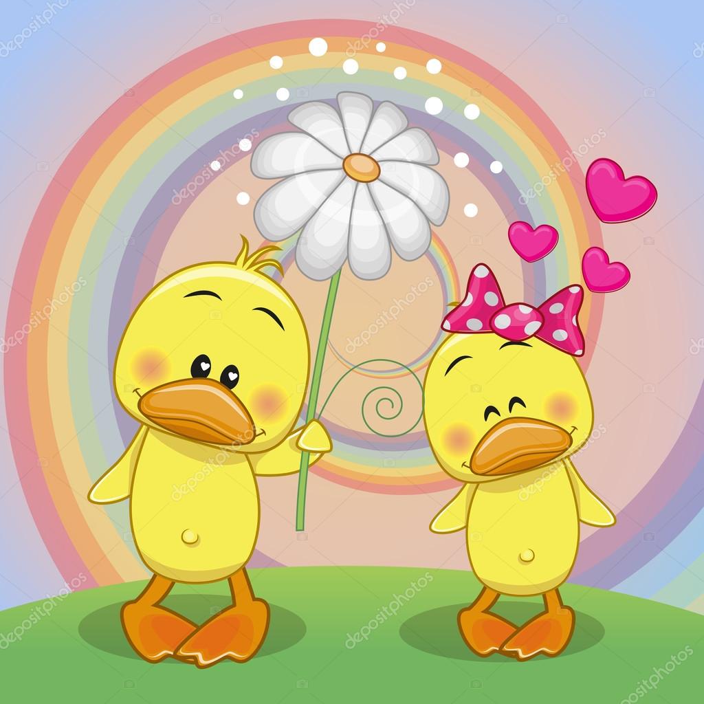 Dos patos. Vector de stock por ©Reginast777 69496949