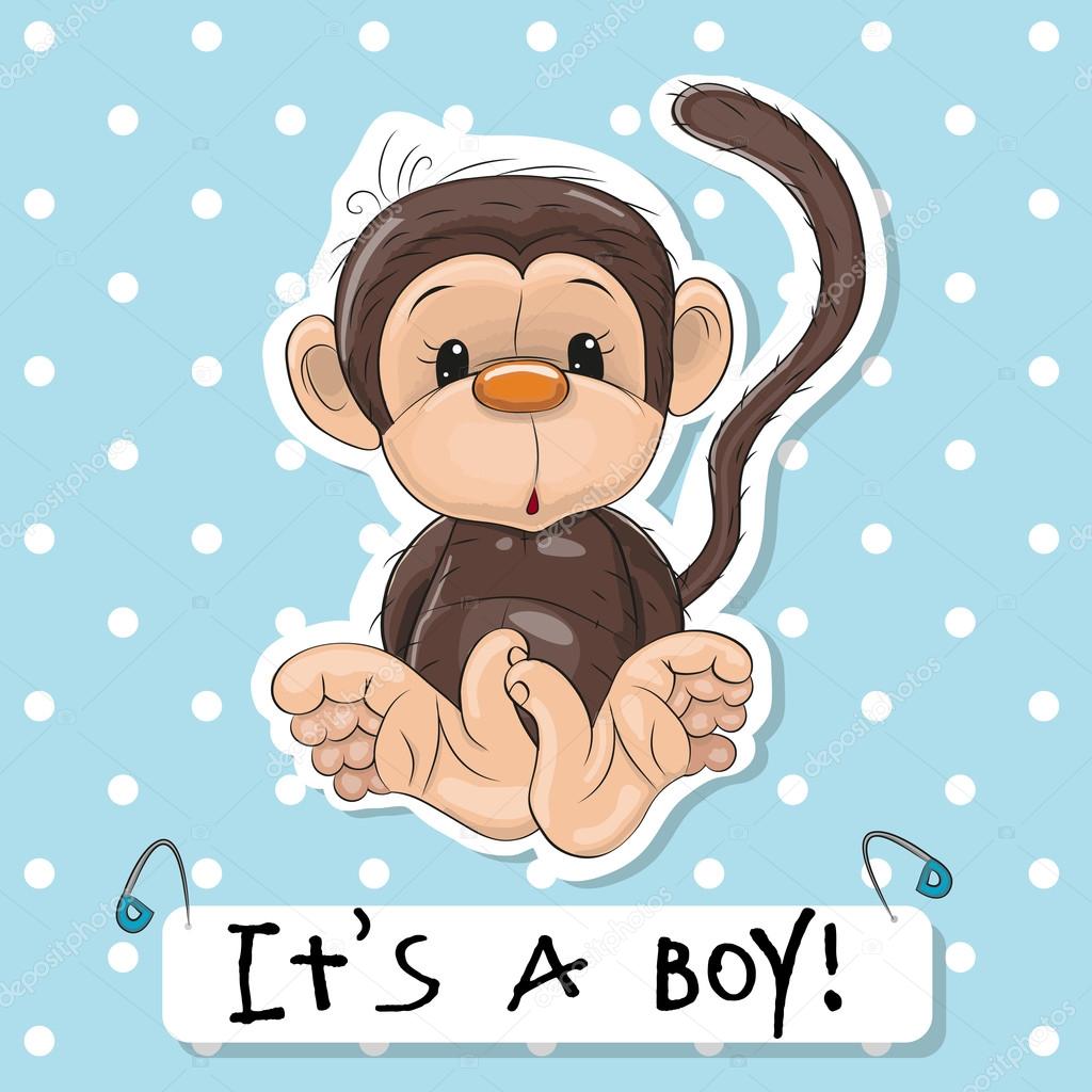 Cute Monkey boy Stock Vector Image by ©Reginast777 #72512531