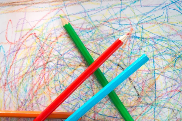 Kids crayon drawing Stock Photos, Royalty Free Kids crayon drawing ...