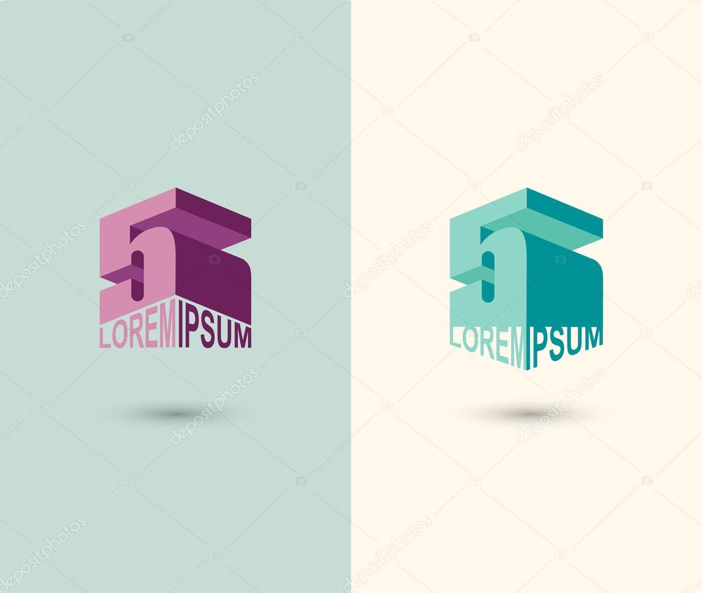 Figure 5 logo. 3D figure five Icon. Concept design of the vector Stock ...