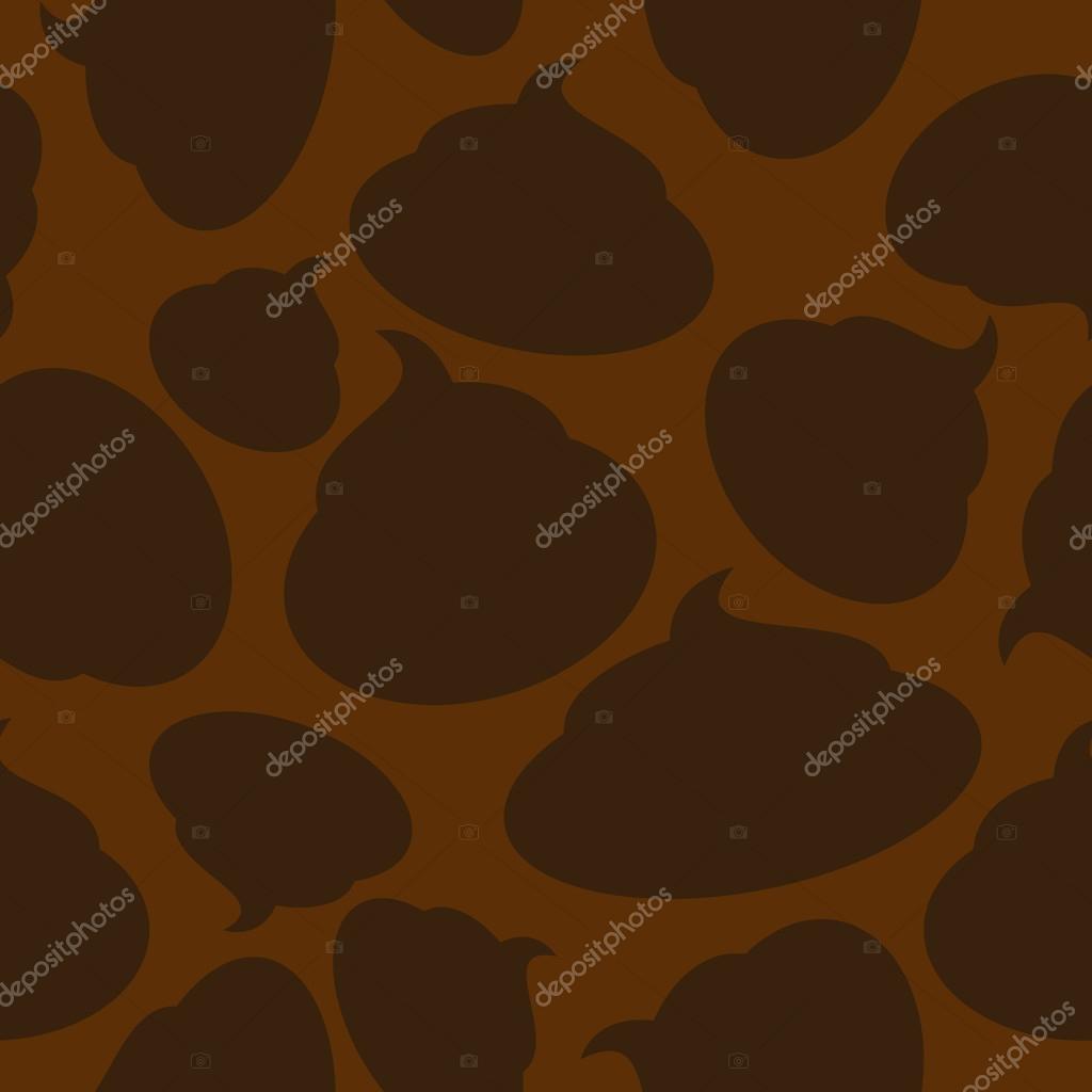 Silhouette turd seamless pattern. Vector Brown shit. Stock Vector Image ...