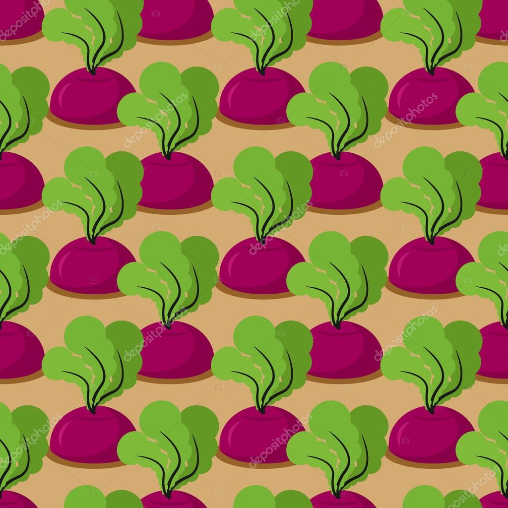 Beet seamless pattern. Plantation beets with haulm vector backgr Stock Vector by ©popaukropa ...