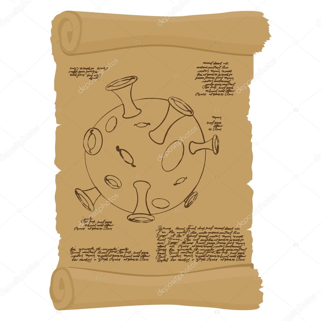Ancient scroll with map of moon. Old paper with Planet Moon. A — Stock ... Ancient scroll with map of moon. Old paper with Planet Moon. A — Stock ...