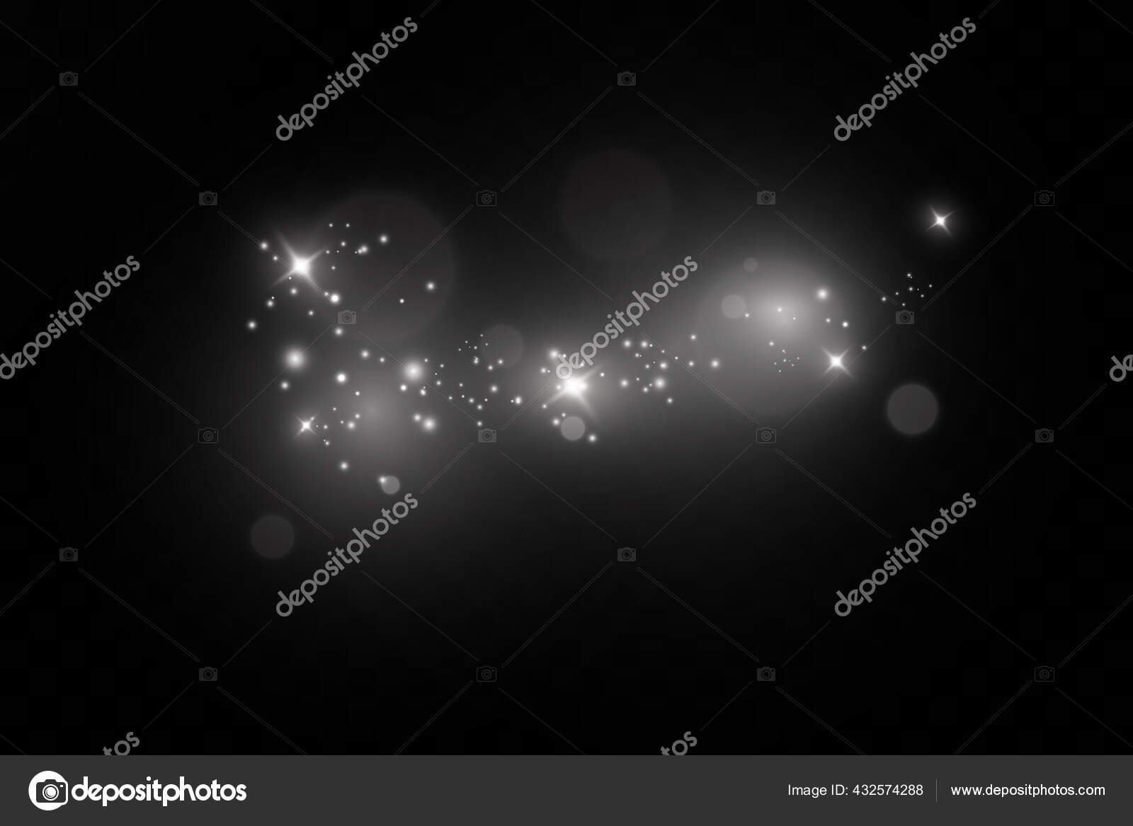 Snow Falling Christmas Weather Background Glow Light Effect Vector ...