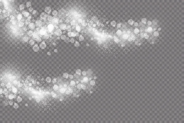 Falling Snow Effect on Transparent Background Vector Stock Vector Image ...