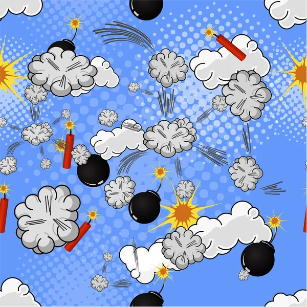 Comic book explosion pattern, Stock Vector Image by ©Roman84 #54352343