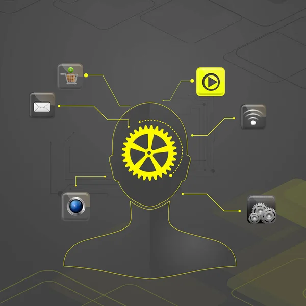 Vector Illustration Teamwork Showing Transaction Graphics Cooperation ...