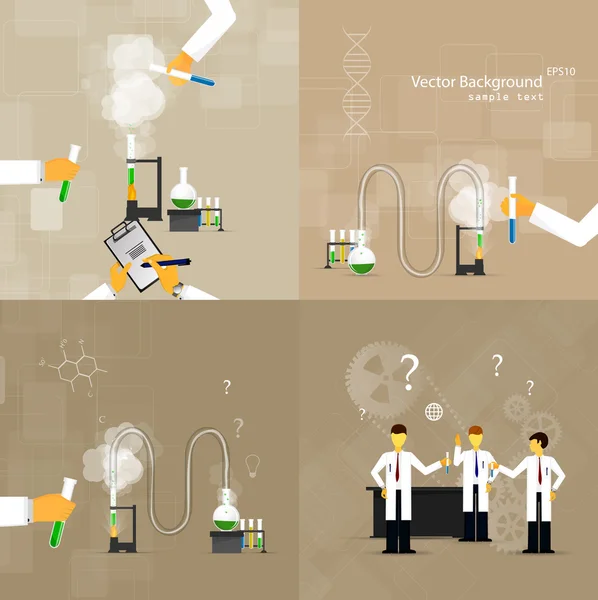 Scientists in laboratory conducting research Stock Vector Image by ...