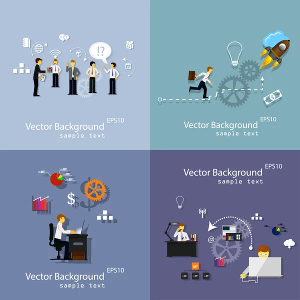 Illustration of teamwork set — Stock Vector © ponomarenko #69619727