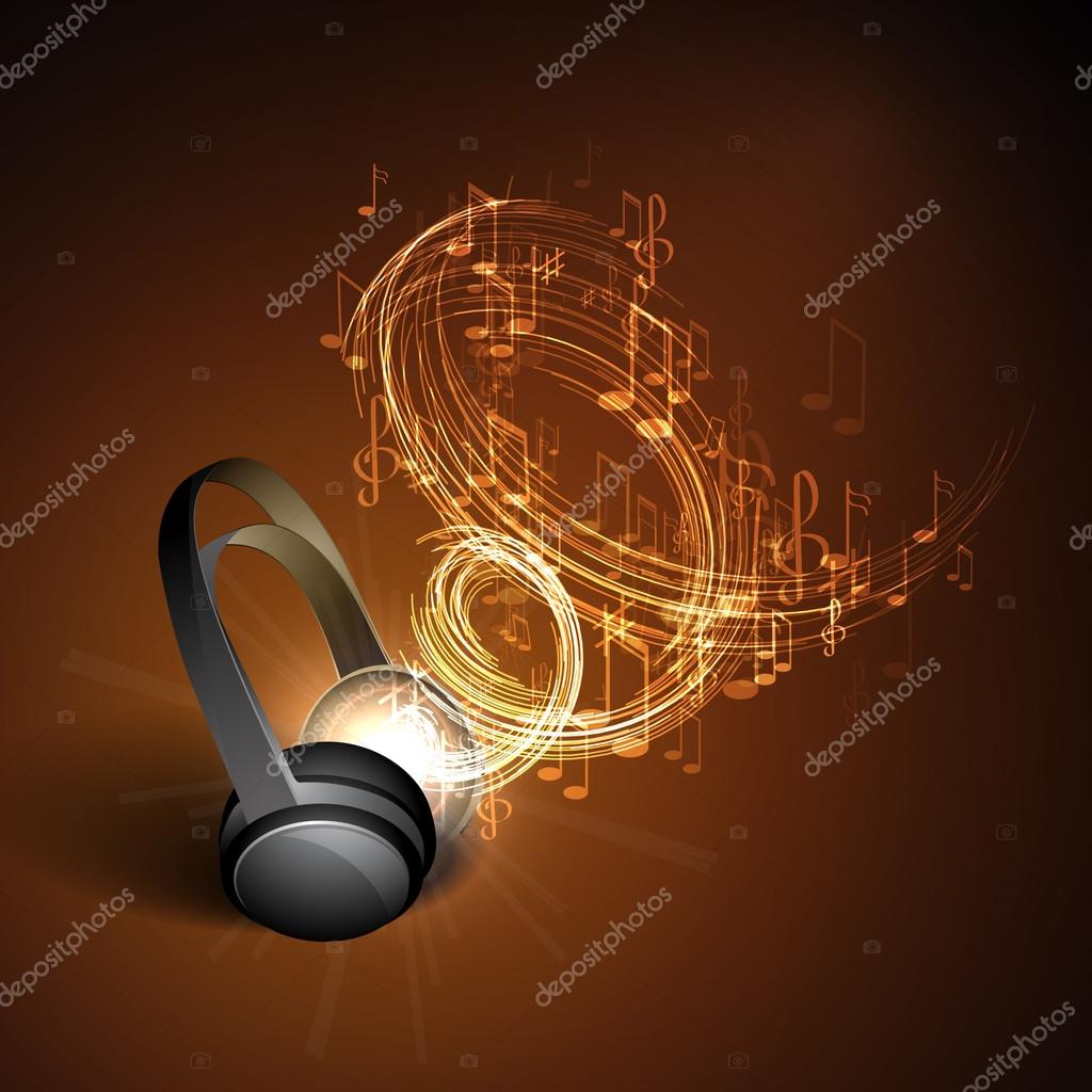 Headphones and music notes Stock Vector Image by ©ponomarenko #81034324