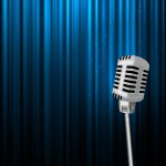 Microphone poster background Stock Vector Image by ©ranker666 #3385360