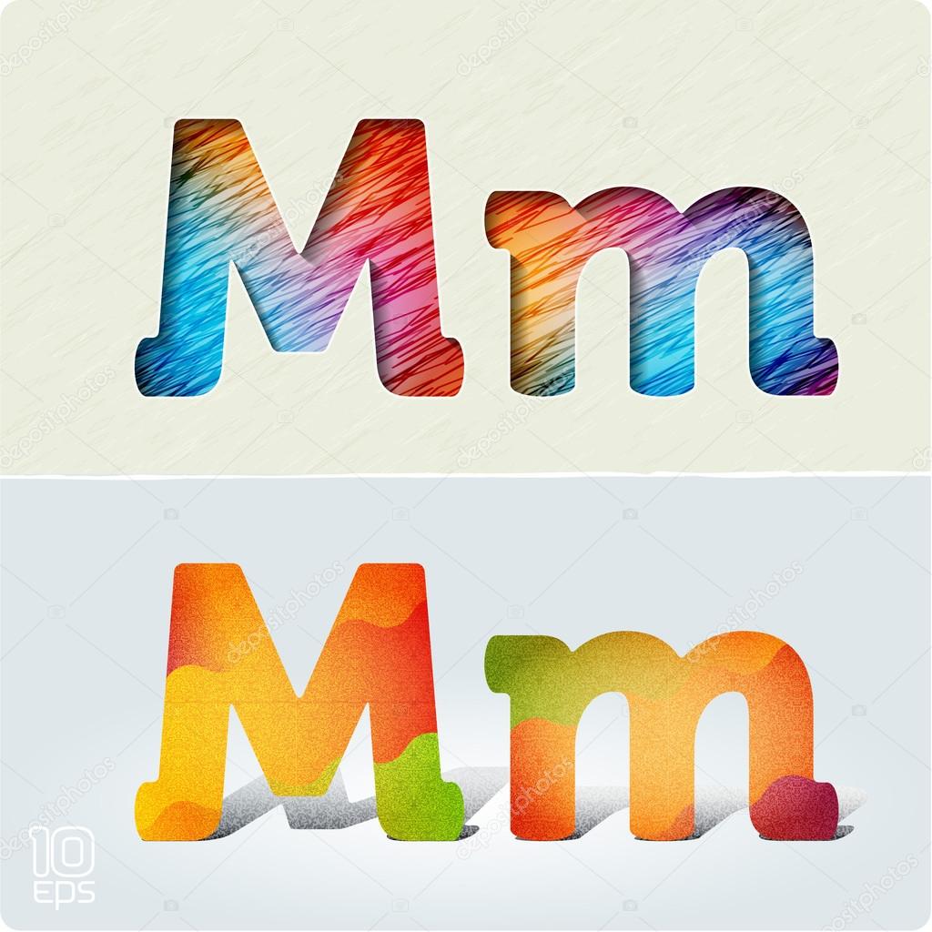 Letra Mayúscula M Minúscula