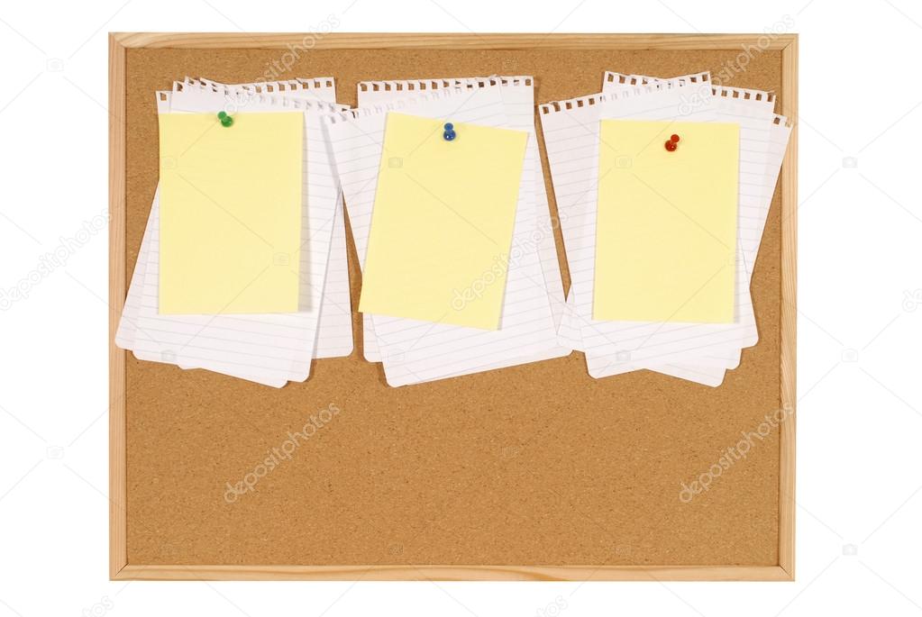 Bulletin board untidy paper Stock Photo by ©david_franklin 68425355