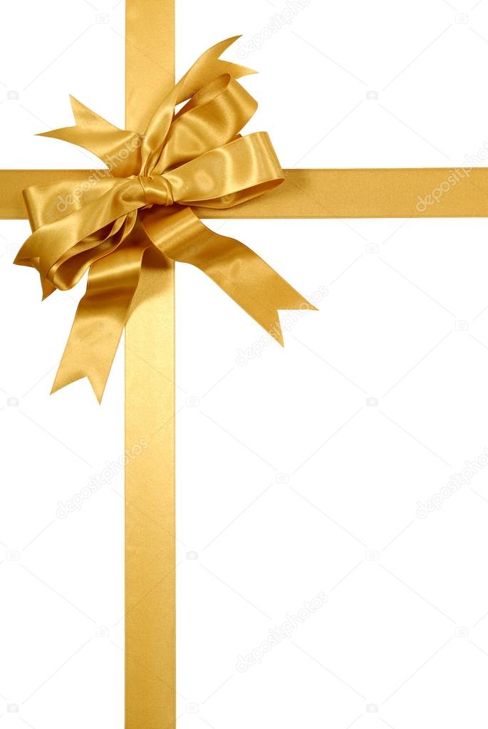 Gold Present Bow