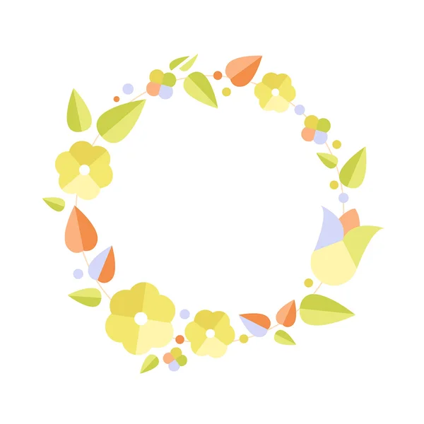 Spring Rectangular Frame, Green Leaves Border Template with Space for ...