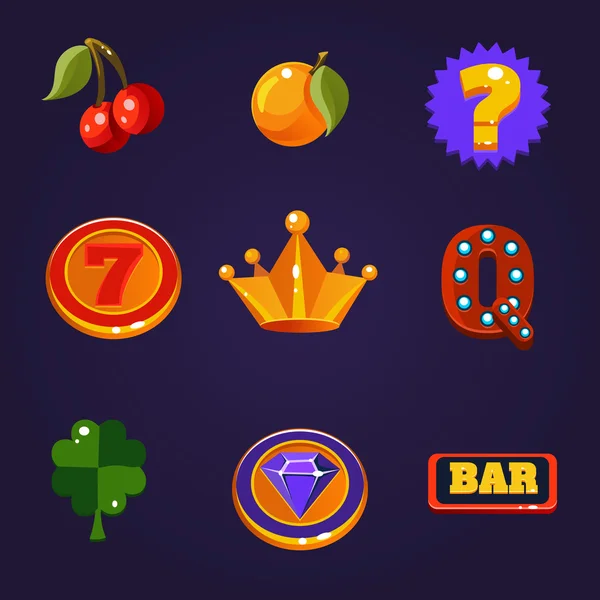 Fruit Machine Icons Collection Stock Vector Image by ©TopVectors #108396000
