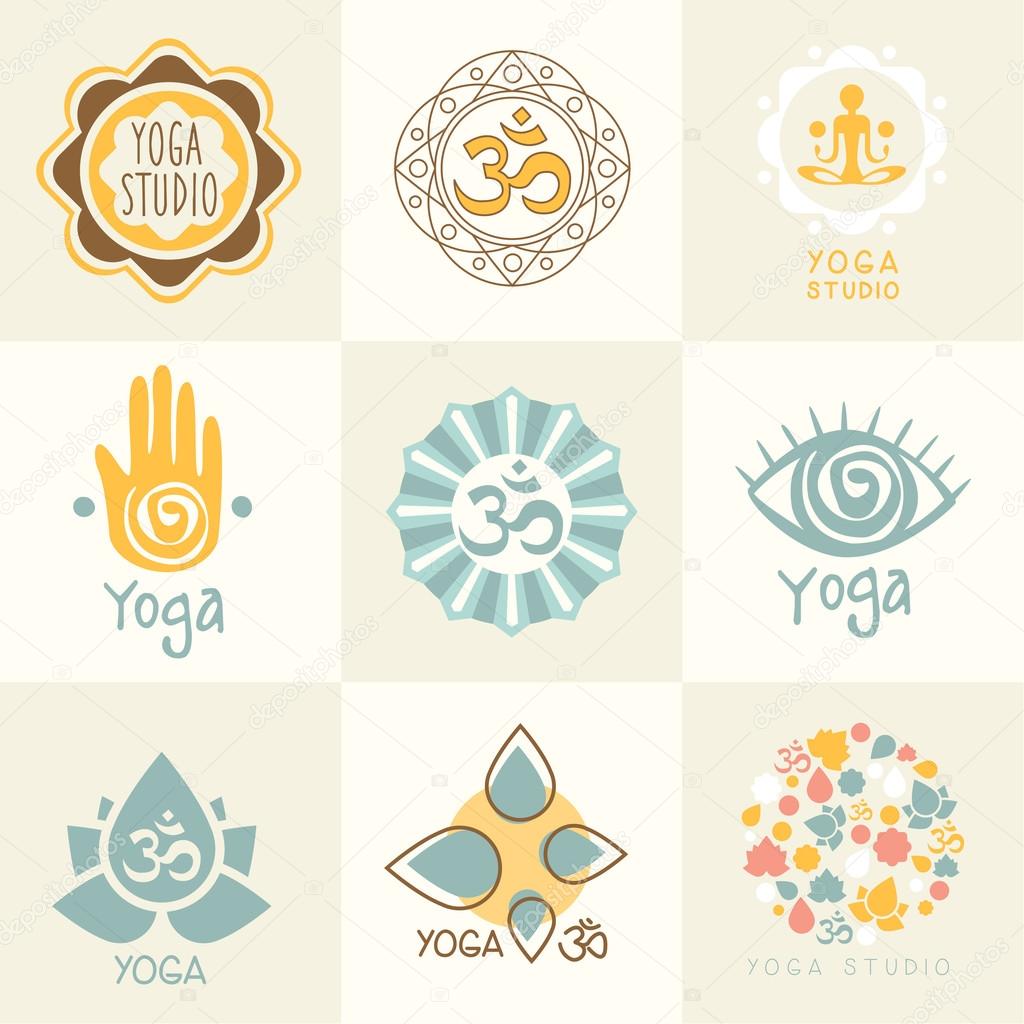 Vector yoga icons — Stock Vector © TopVectors #76028757