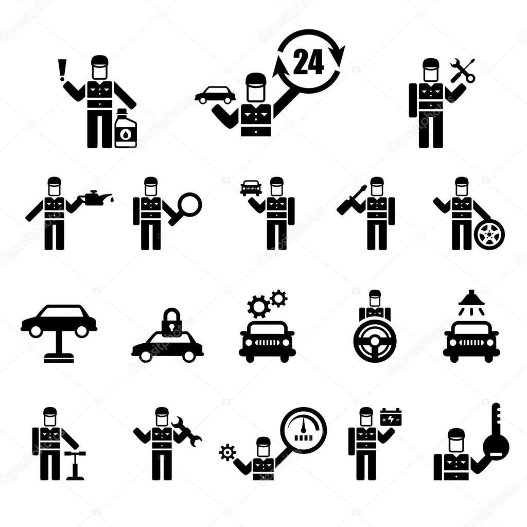 Auto repair Icons Stock Vector Image by ©TopVectors #83198426